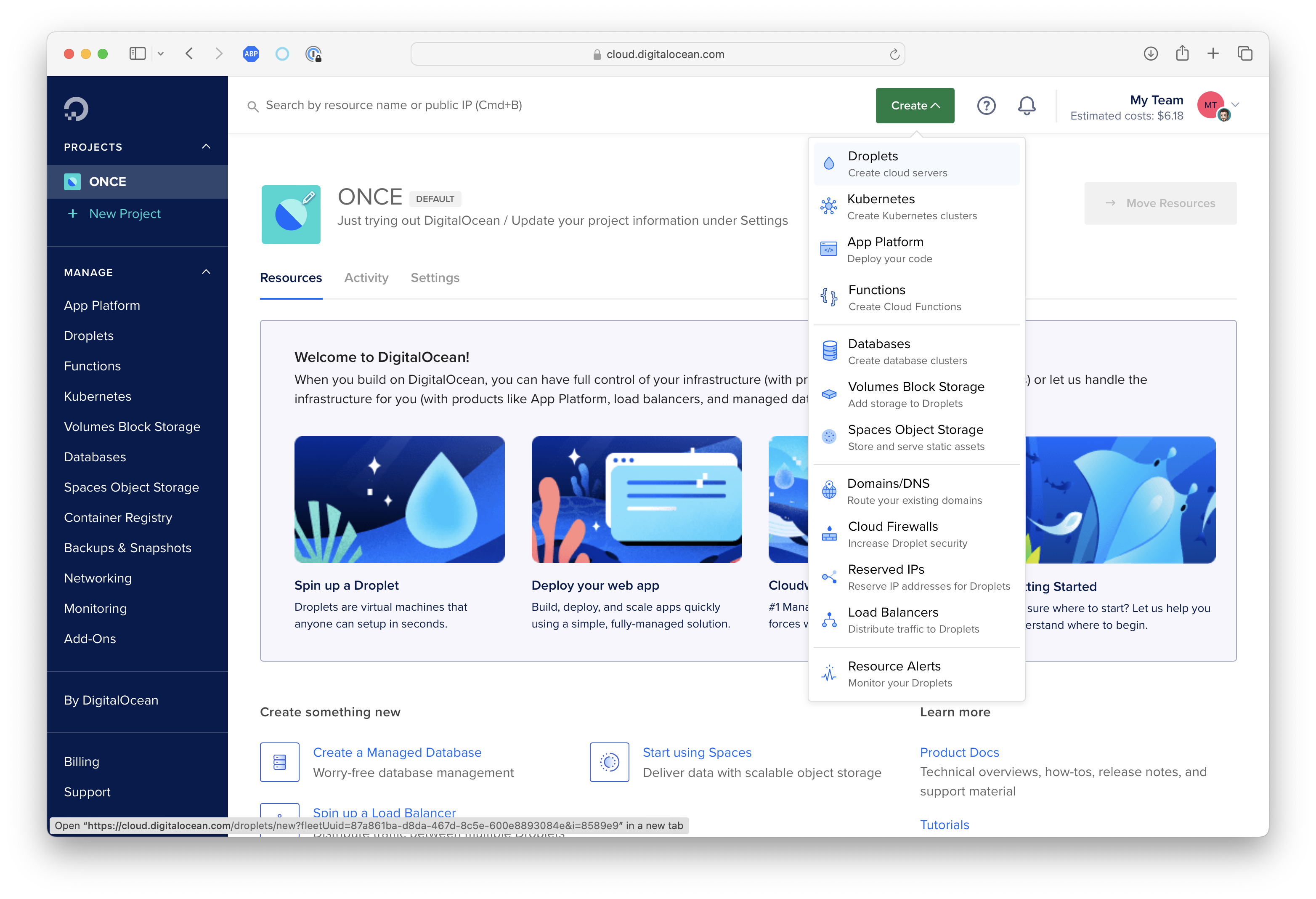 Installing on Digital Ocean · The Writebook Manual · 37signals